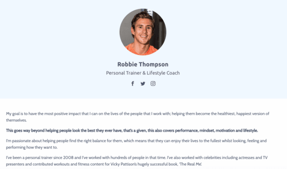 Seven Tips to Improve Your Personal Trainer Bio (With Examples)